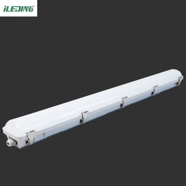 Quality 4kg Hanging Tri Proof LED Vapor Tight Warehouse Light Fixture 4FT 46W 65W IP66 65W for sale