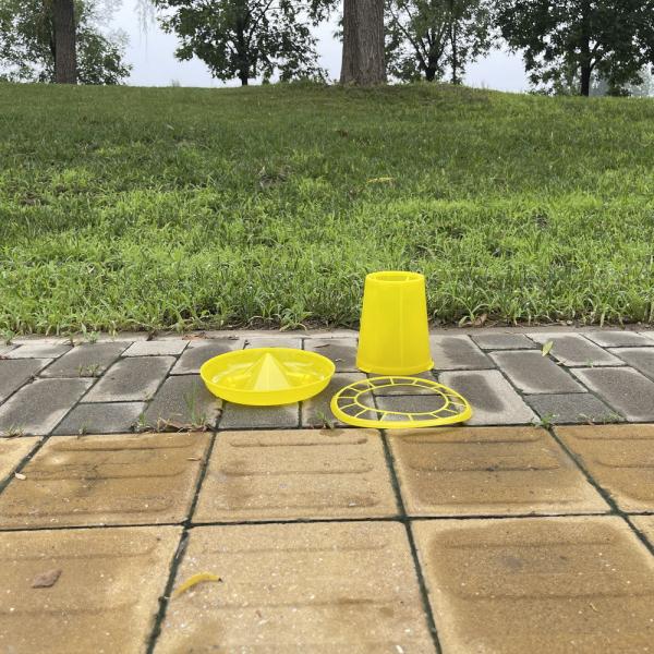 Quality No Waste Chicken Feeder durable feed bucket Standard Plastic for sale