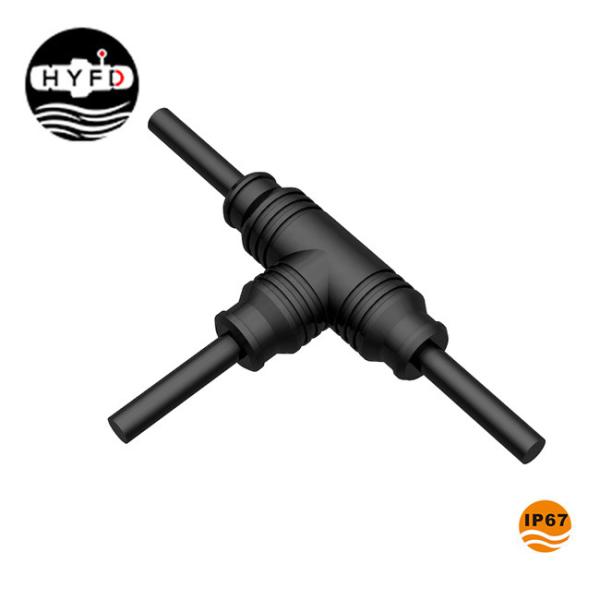 Quality HYFD LED Belt Light 2 3 4 5 Pin 300V T Shaped Electrical Connector for sale
