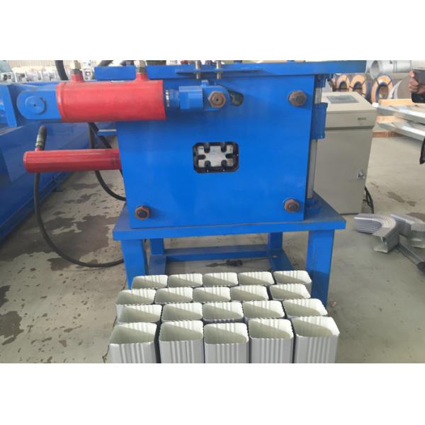 Quality Hydraulic Downpipe Roll Forming Machine Bending Elbowing PLC Control Box for sale