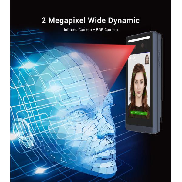 Quality 5 Inch Facial Recognition Attendance System , Office 1.5m Non Contact Access for sale