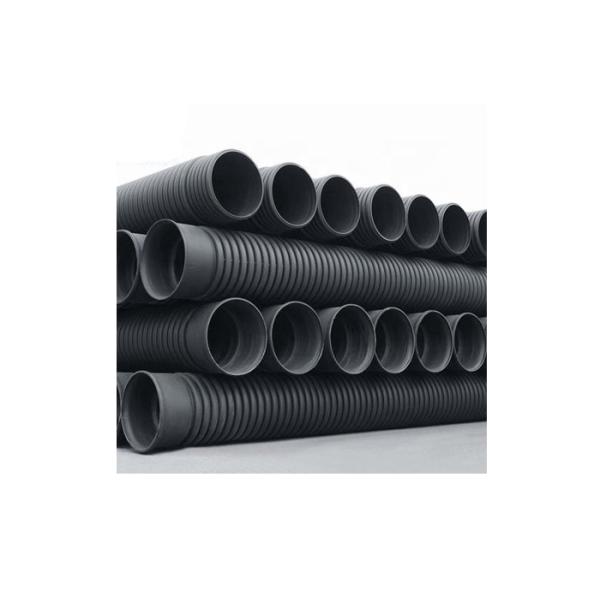 Quality SN8 Buried Drain Pipe Double Wall Polyethylene HDPE Sewer Pipe for sale