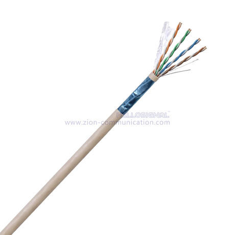Quality FTP Shielded CAT5E Network Cable Stranded Copper With 2x0.75mm2 CCA Power Wire for sale