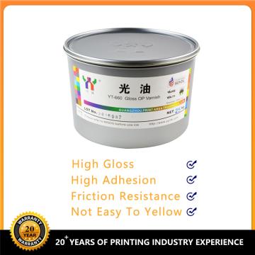 Quality Alcohol Free Offset Printing Chemicals Glossy Op Varnish Low Odor Clear Matt for sale