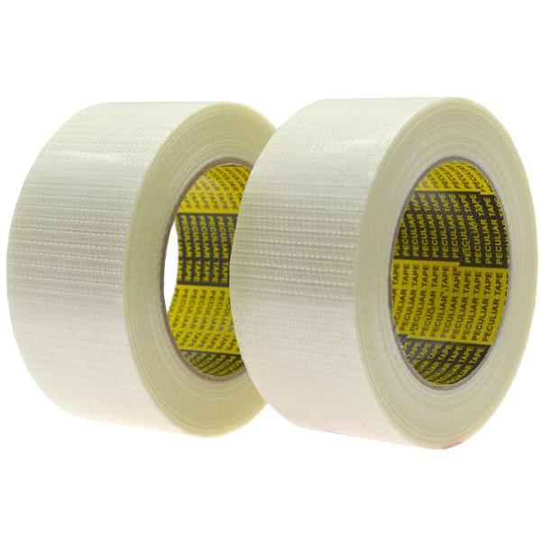 Quality White Fiberglass Adhesive Tape Bidirectional Filament Tape Cross Weaved for sale