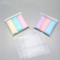 Quality Frosted Matte EVA Zipper Packaging Bags Self Sealing OEM Waterproof for sale