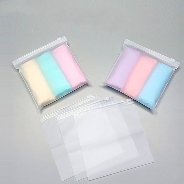 Quality Frosted Matte EVA Zipper Packaging Bags Self Sealing OEM Waterproof for sale