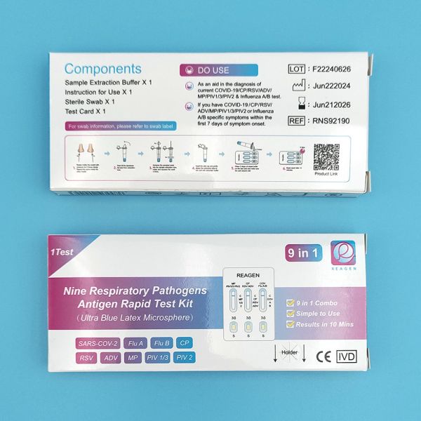 Quality Rapid Nine Pathogens Antigen Test Kit for Human Nasal Swab for sale