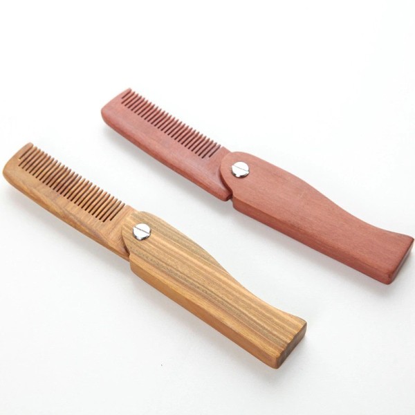 Quality Comfortable Men's Foldable Beard Comb Folding Pocket Beard Comb SGS Certified for sale