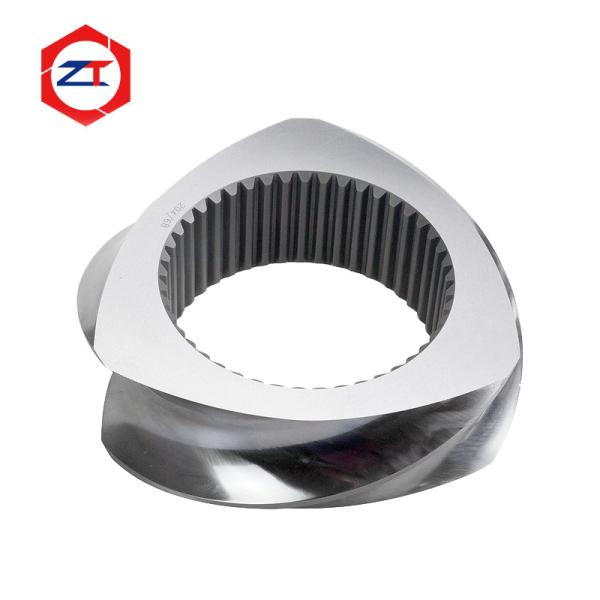 Quality Twin screw Extruder Elements ZSK Φ92mm Screw Segment Dual Alloy for Plastic for sale