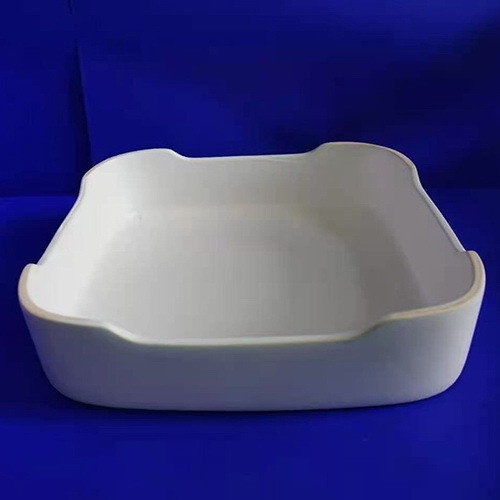 Quality Corundum Mullite Ceramic Tray for Refractory Kiln Battery Cathode for sale