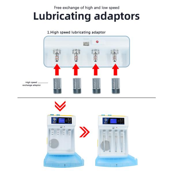 Quality 50w HD Screen Dental Handpiece Lubrication Machine Cleaning Lubricating Machine for sale