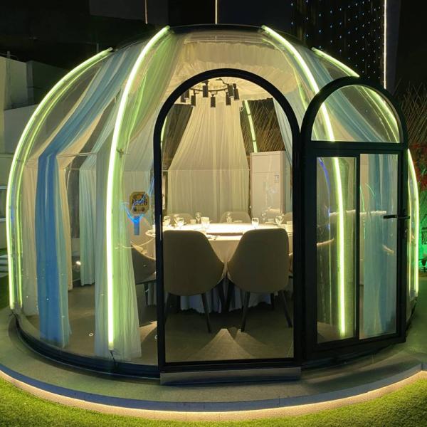 Quality Transparent Clear PC Dome Ho Igloo Bubble Tent REACH Compliant for sale