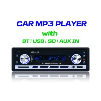 Quality 2 Knob Car Audio Bt  Bluetooth Car Radio Electronic Tuning FM With Clock Function for sale
