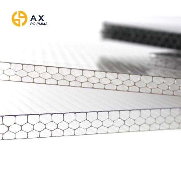 Quality ROHS 4mm Honeycomb Greenhouse Polycarbonate Sheets for sale