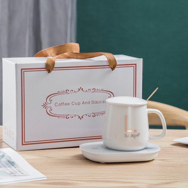 Quality Ceramic Coffee Mug Automatically Heated 55 Degrees Thermostat Cup for Your for sale
