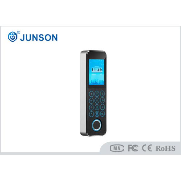 Quality Narrow Mount Touch Panel 12V DC Fingerprint Access Control for sale