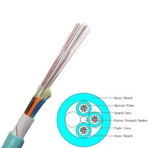 Quality GJFJV OM3 36 Core Tight Buffer Indoor Fiber Optic Cable for sale