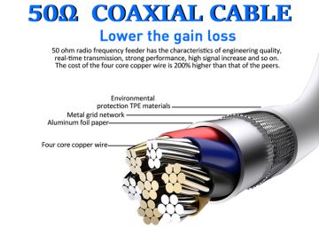 LCD Display 2G 3G 4G Dual Band Repeater 1800/2100MHz Cellular Signal Amplifier Kit 6