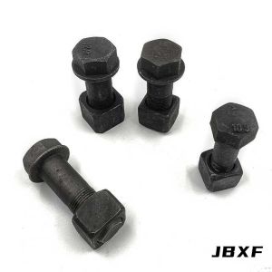Quality Grade 10.9 Locking OEM Excavator Track Bolt Kit For Sany SY215 / Hitachi ZX200 for sale
