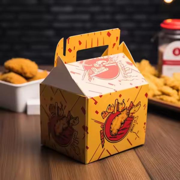 Quality Custom Portable Fried Chicken Boxes - Food Grade Eco-Friendly Takeaway for sale