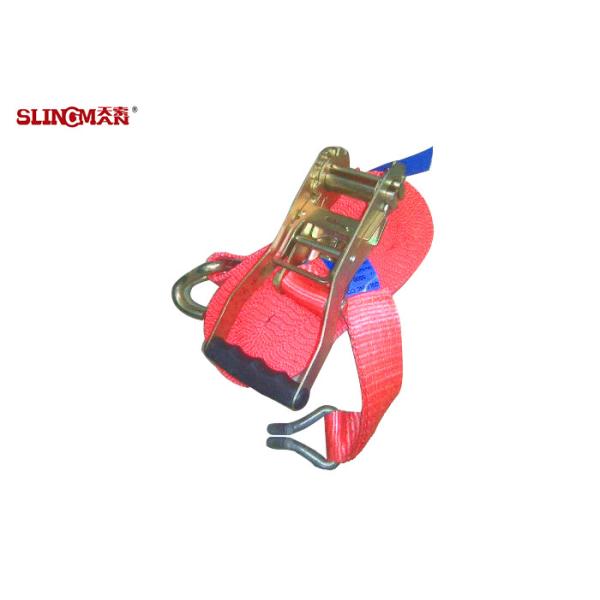 Quality Blue Label Ratchet Tie Down Straps With Ratchet And Two Double J Hook for sale