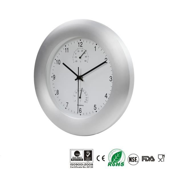 Quality Multifunctional Aluminium Frame Temp Humidity Monitor Large Dial Design for sale