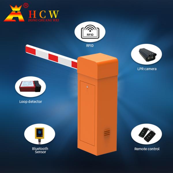 Quality HCW RS485 Vehicle Car Barrier Gate Fence Arm traffic boom barrier 160W for sale