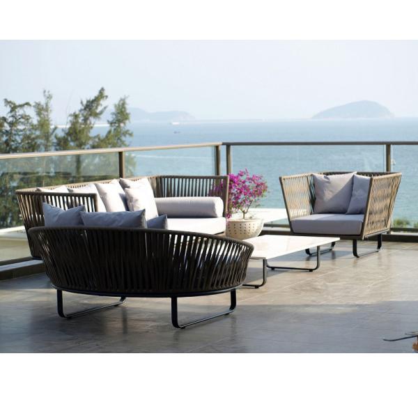 Quality Modern Outdoor Patio Garden Sofa Sets 4PCS Garden Patio Furniture Sectionals for sale