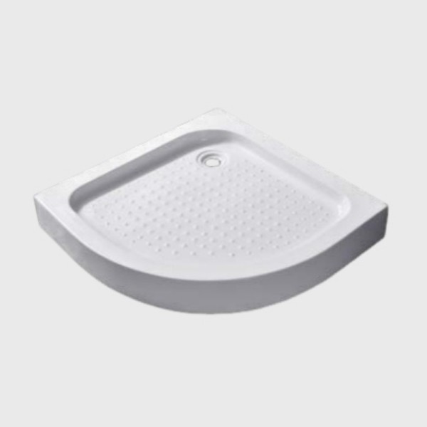 Quality OEM Acrylic Single Shower Corner Shower Base Rectangular Triangle For Bathroom Hotel for sale