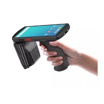 Quality 5.5" Android Handheld Mobile Phone UHF RFID Reader Terminal With NFC 2D Barcode for sale