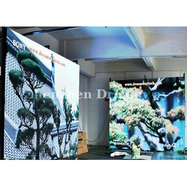 Quality Iron Cabinet Indoor Full Color LED Display Advertising 5mm Pixels SMD2121 Black for sale