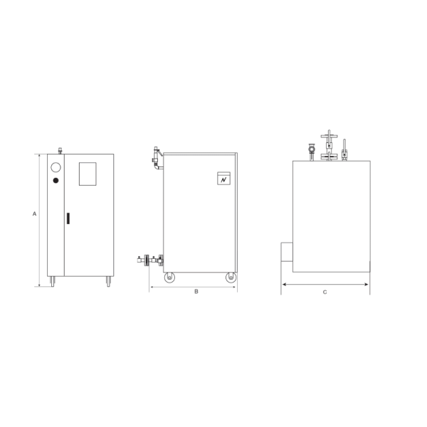Quality Continuous Electric Steam Package Boiler Systems 18KW-72KW for sale