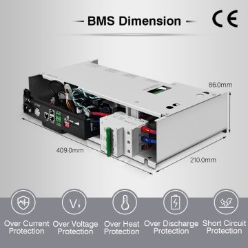 Quality Relay Integrated BMS 96V 100A 30S BMS with RS485 CAN Communication for sale