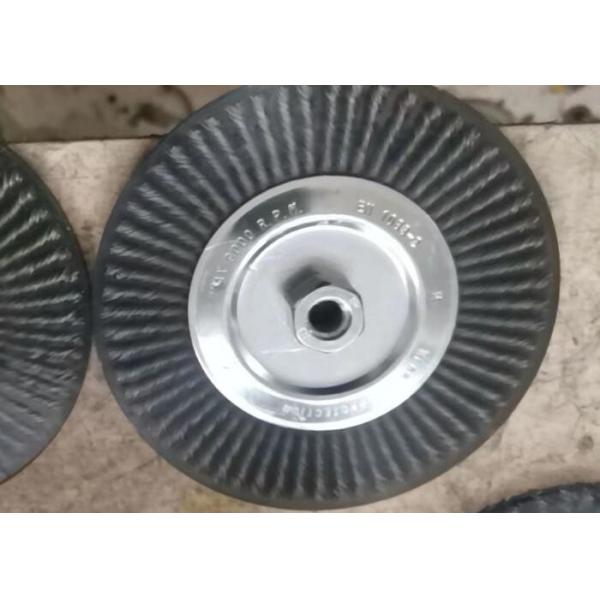 Quality 150mm Polyflex Encapsulated Threaded Knot Wheel Brushes for Rust Removal for sale