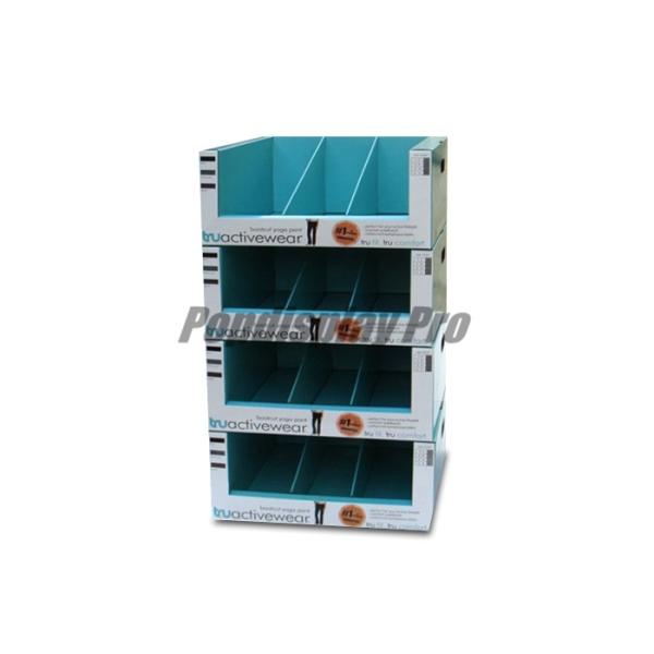 Quality Structural Recycling Cardboard Pallet Display , 4 Stacked Tray Quarter Pallet for sale