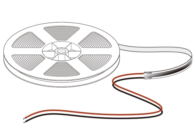 Indoor Flexible COB Led Strip 10w 512 chips CRI90 0