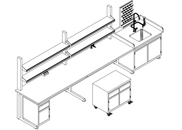 2020 High Quality Chemical Epoxy Resin Top Laboratory Countertops Lab Table, Pharmaceutical Factory Steel Lab Bench/