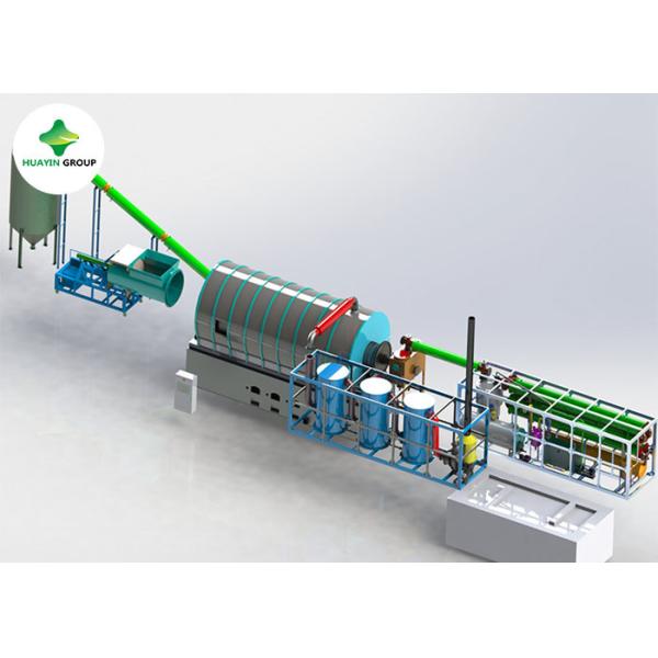 Quality Small Plastic Pyrolysis Tyre Recycling Plant Full Automatic To Oil for sale