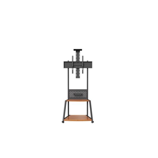 Quality Mobile Vesa Mount Floor Stand Mobile Tv Stand With Shelves VESA 800x400mm for sale