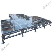 Quality Easy Setup Stage Truss with 18mm Plywood or Tempered Glass Top Aluminum Alloy for sale