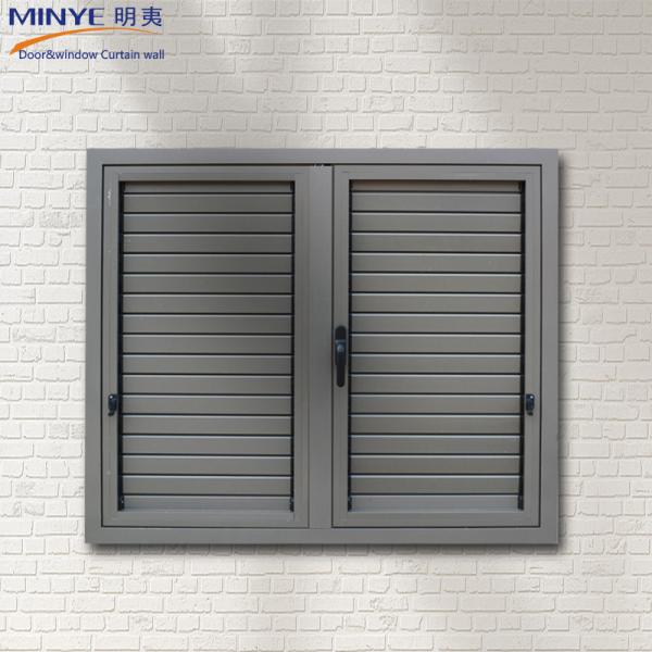 Quality Aluminum Alloy Frame Shutter Louver Window with Crank Devices and Customized for sale