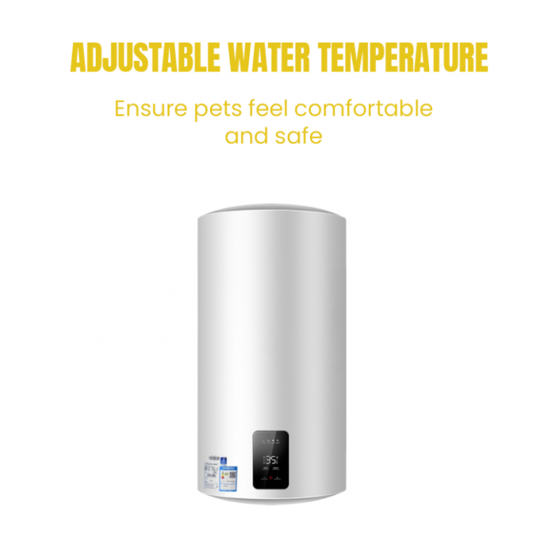 The customer can adjust the temperature of water