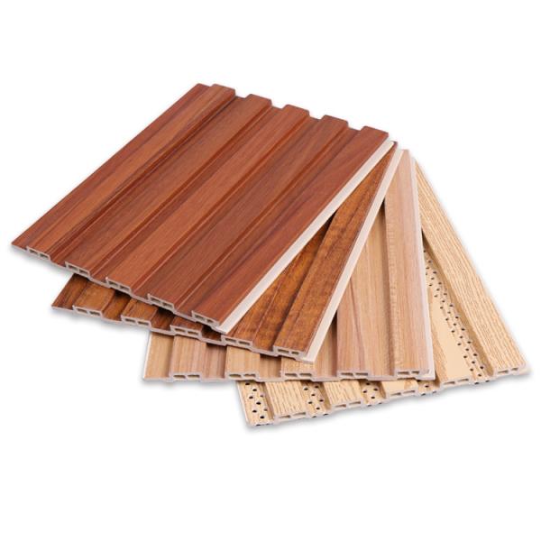 Quality Bamboo Charcoal Thermoplastics WPC Wood Slat Panel 1220*2440*5mm for sale