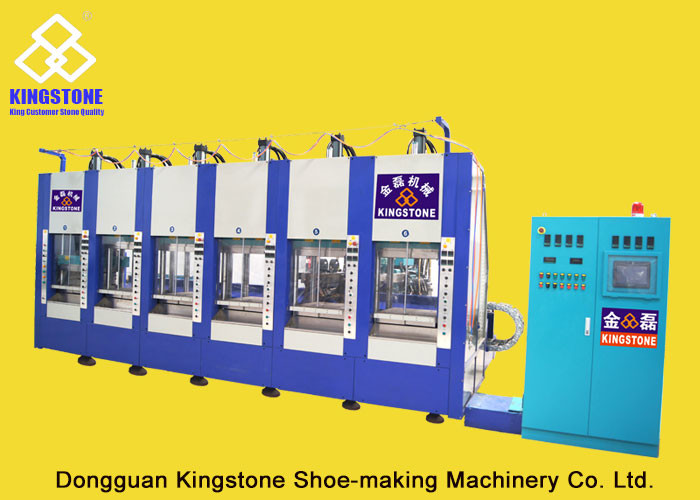 Quality Automatic EVA Slipper Garden Shoes Making Machine with 6 Stations for sale