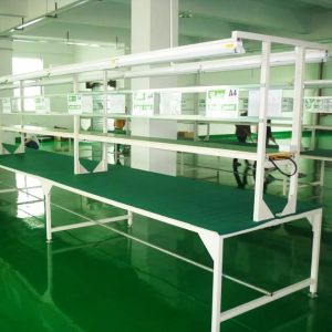 Quality ESD Workbench 240x120x185cm Anti-Static Assembly Line with 40W LED for sale