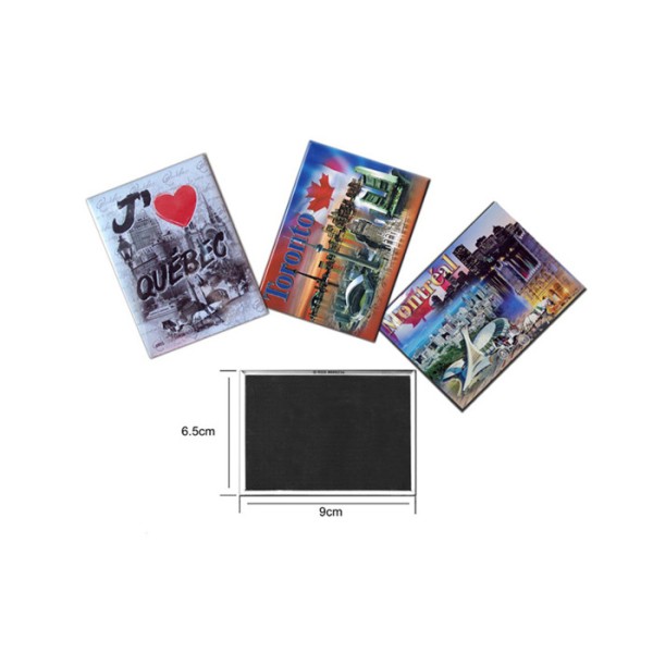 Quality Tinplate Souvenir Fridge Magnet 90 X 65mm Promotional Tourist Gift For Decoration for sale