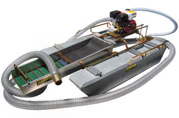 Quality Portable 0.5T/H Mini Gold Dredging Boat 3.5m Length for sale