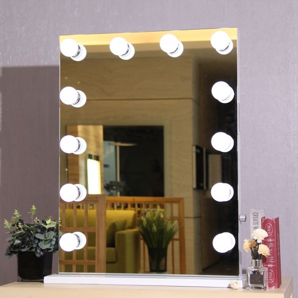 Quality Smart Tabletop Lighted Makeup Mirror High Brightness With Dimmable LED for sale