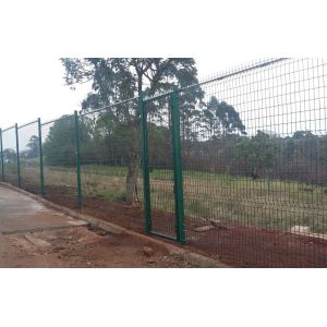 Quality OEM Black 10ft High Welded Wire Mesh Fencing Clear View for sale